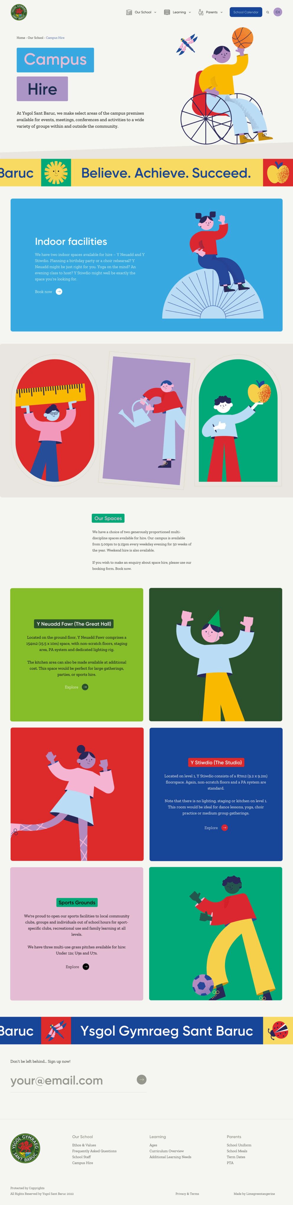 Ysgol Sant Baruc | Brand, website design, branded interiors ...