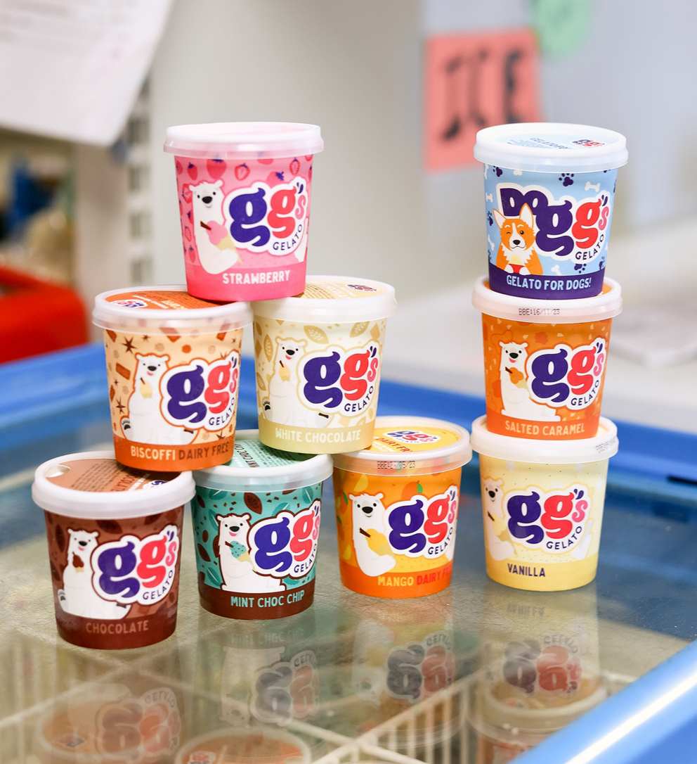 GG’s Gelato | Brand and packaging design | Limegreentangerine